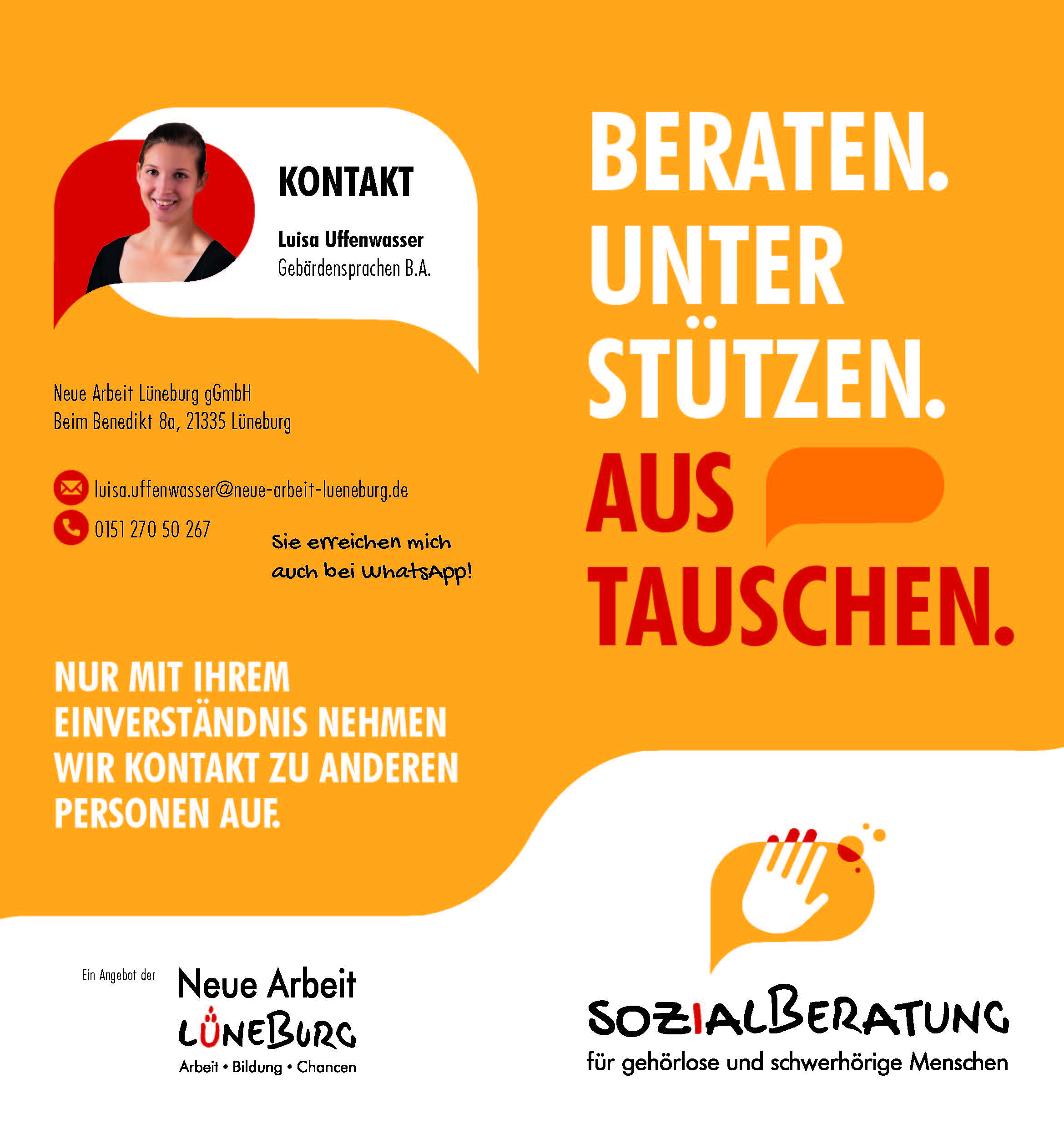 Sozialberatung für gehörlose und schwerhörige Menschen - Neue Arbeit ...
